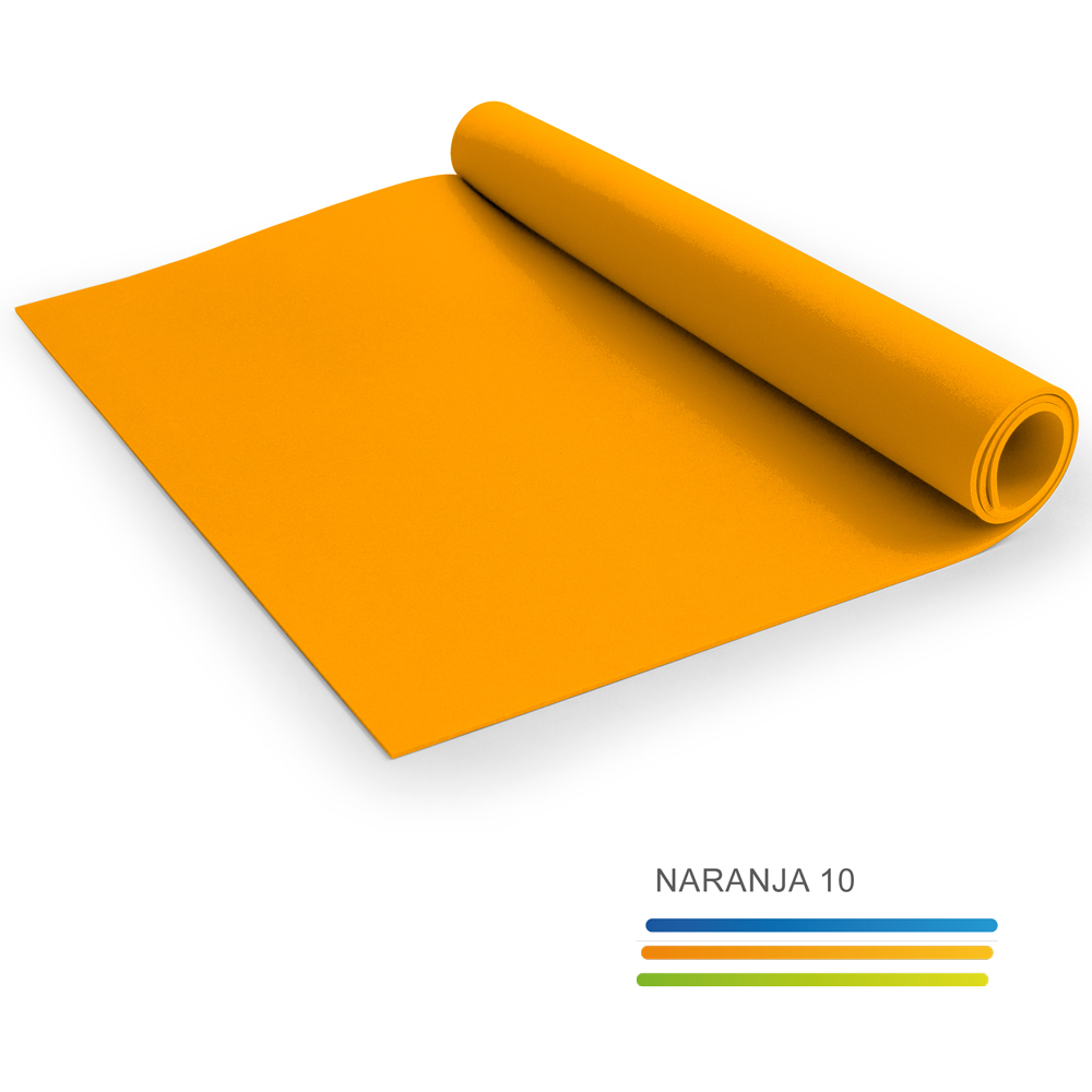 Lámina ARTEVA 40x60cm – 2mm – Liso – Naranja 10 – ArtEva